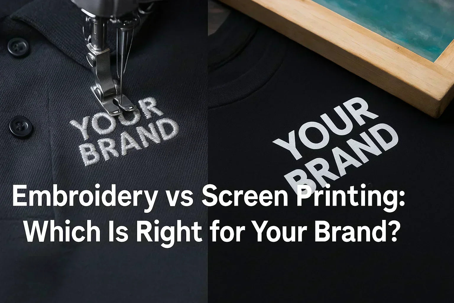 Embroidery vs Screen Printing: What’s Best for Your Brand?